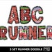 Race Doodle Alphabet BUNDLE 3 Set Png Runner Track Line Letters Run ...