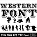 Western Sheriff Font Svg Sheriff Alphabet for Cricut Svg Png Eps 30 ...