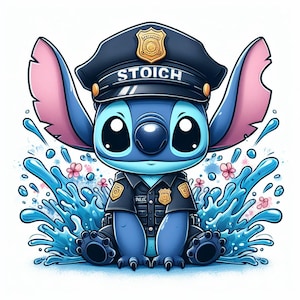 Police Stitch 5 PNG Design High Resolution Transparent Background ...