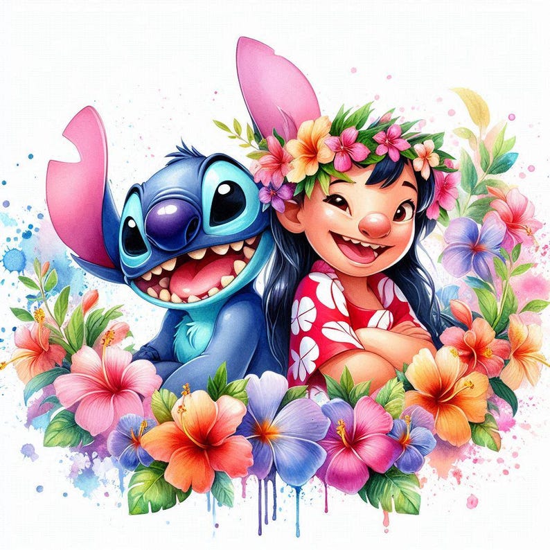 Lilo and Stitch 5 PNG Design High Resolution Transparent Background ...