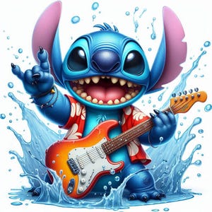Rock N Roll Stitch 5 PNG Design High Resolution Transparent Background ...