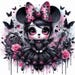 Gothic Minnie 5 PNG Design High Resolution Transparent Background ...