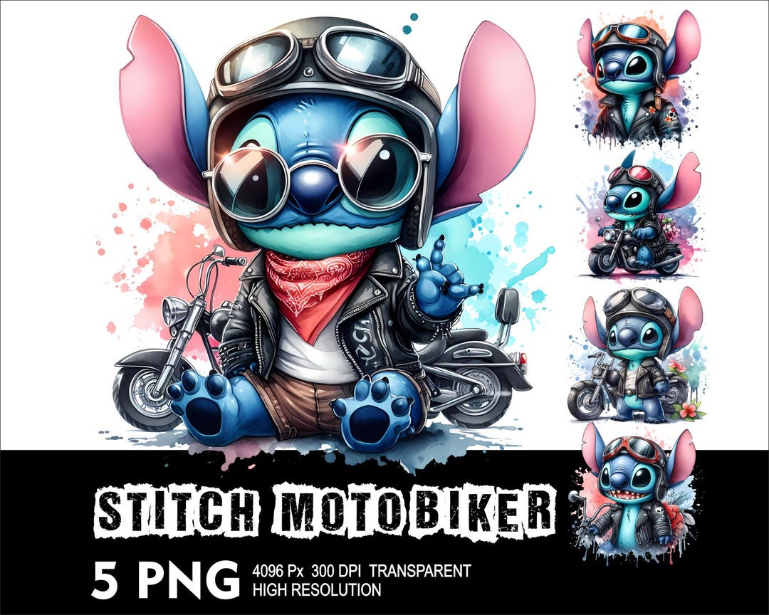 Moto Biker Stitch 5 PNG Design High Resolution Transparent Background ...