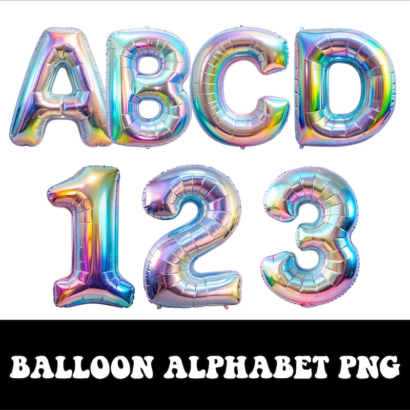 Alphabet Balloons - Etsy