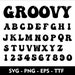 Retro Groovy Aphabet SVG Vintage Font Retro Alphabet Font for Cricut ...