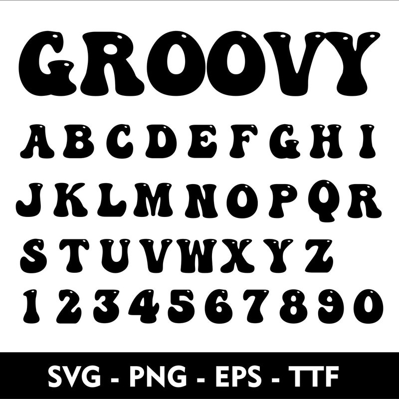 Retro Fonts Svg - Etsy