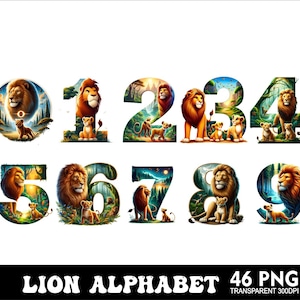 Lion Alphabet Png Birthday Png Alphabet Party Png Font Lion Letters Png ...