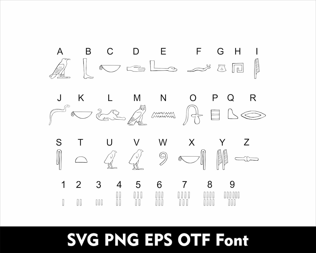 Ancient Egyptian Hieroglyph Svg Ancient Egyptian Hieroglyph Font Svg ...
