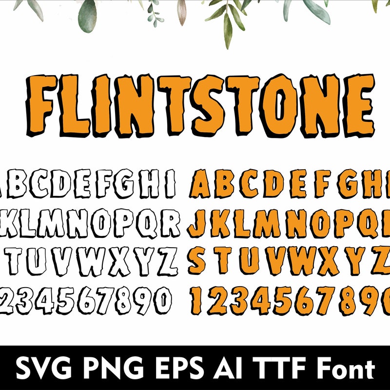 Flintstone Svg - Etsy