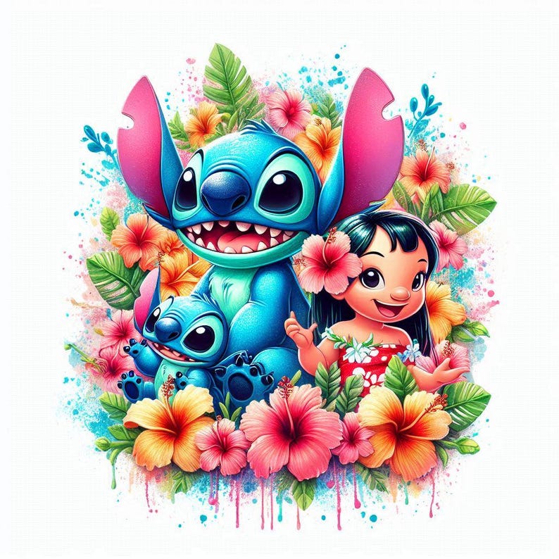 Lilo and Stitch 5 PNG Design High Resolution Transparent Background ...