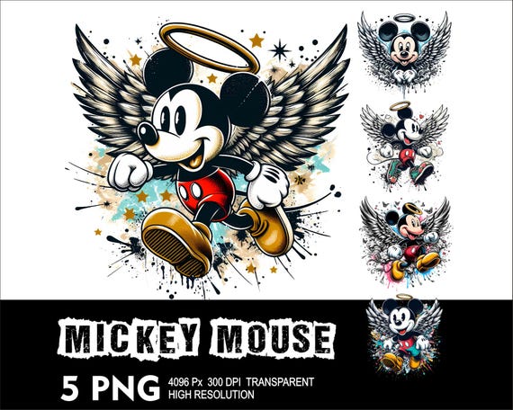 Mickey Mouse Angel Tattoos