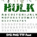 Cartoon HULK Font Alphabet Svg Hero Font Alphabet Svg Superhero Hulk ...