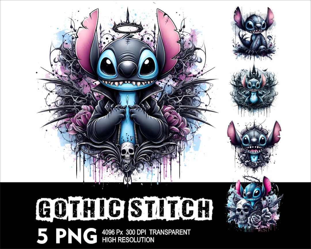 Gothic Stitch 5 PNG Design High Resolution Transparent Background ...