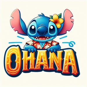 Ohana Stitch 5 PNG Design High Resolution Transparent Background Design ...