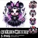 Gothic Minnie 5 PNG Design High Resolution Transparent Background ...