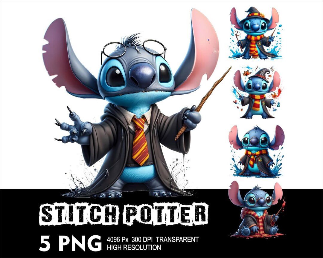 Potter Stitch 5 PNG Design High Resolution Transparent Background ...