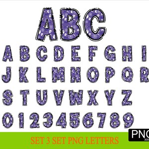 Halloween Alphabet BUNDLE Halloween Day Font Spooky Alphabet Haloween ...