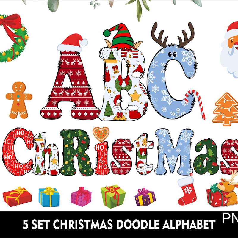 Christmas Doodle - Etsy