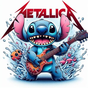 Metallica Stitch 5 PNG Design High Resolution Transparent Background ...