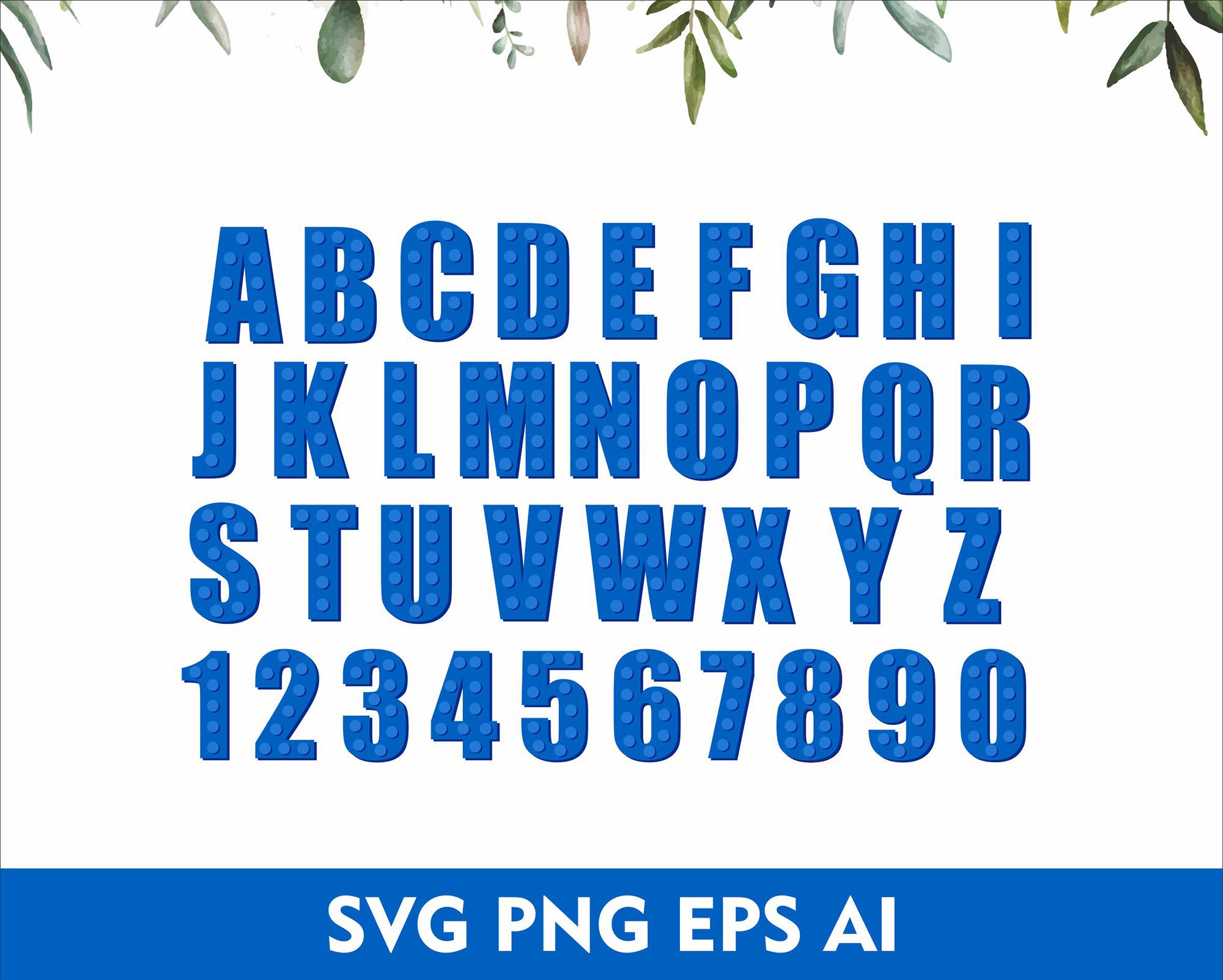 Puzzle Font Brick Font Svg Bricks Svg Letters for Cricut SVG, Leg Font ...