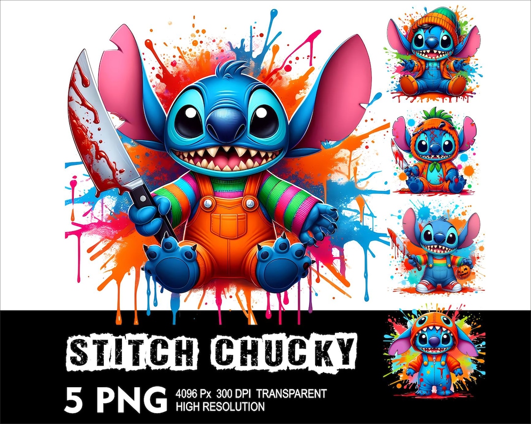 Chucky Baby Stitch 5 PNG Design High Resolution Transparent Background ...
