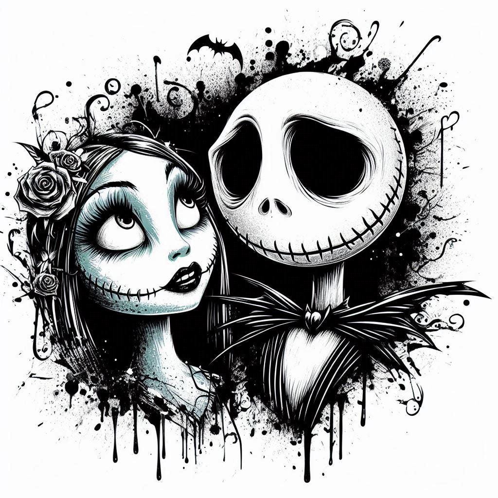 Jack and Sally 5 PNG Design High Resolution Transparent Background ...