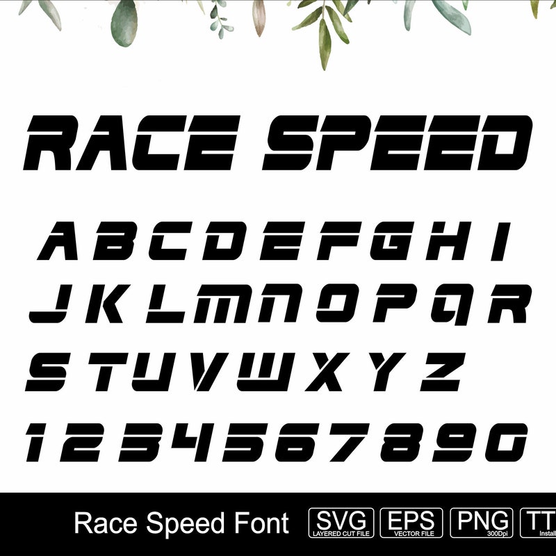 Nascar Number Font - Etsy