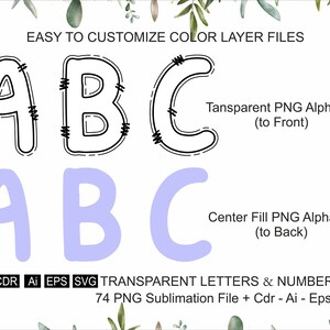 BUNDLE Doodle Letters PNG Transparent Doodle Alphabet Hand Drawn ...