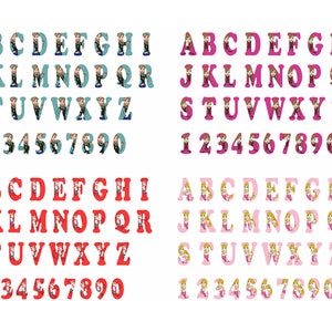 Princess Alphabet Letters Font 17 Set Girl Princess Doodle Font Frozen ...