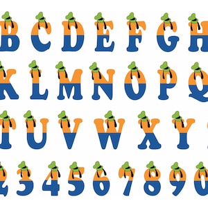 Donald Doodle Alphabet Duck Letters Alphabet Donald Pluto Daisy Goofy ...