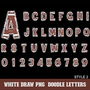 American Football Font PNG SVG Football Letters Alphabet PNG Football ...