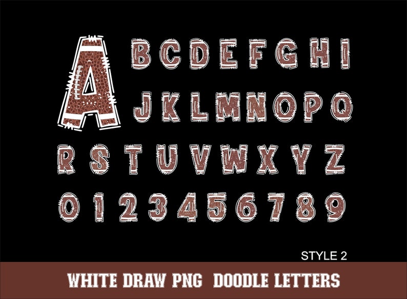 American Football Font PNG SVG Football Letters Alphabet PNG Football ...