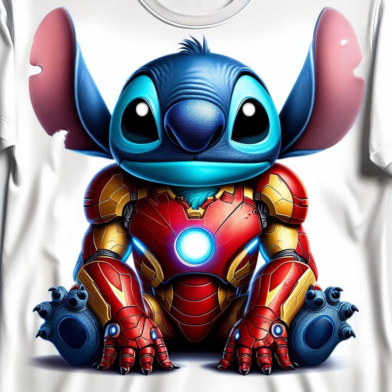 Super Hero Stitch 10 PNG Design High Resolution Transparent Background ...