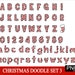 Christmas Alphabet PNG Christmas Letters Numbers Clipart Santa Alphabet ...