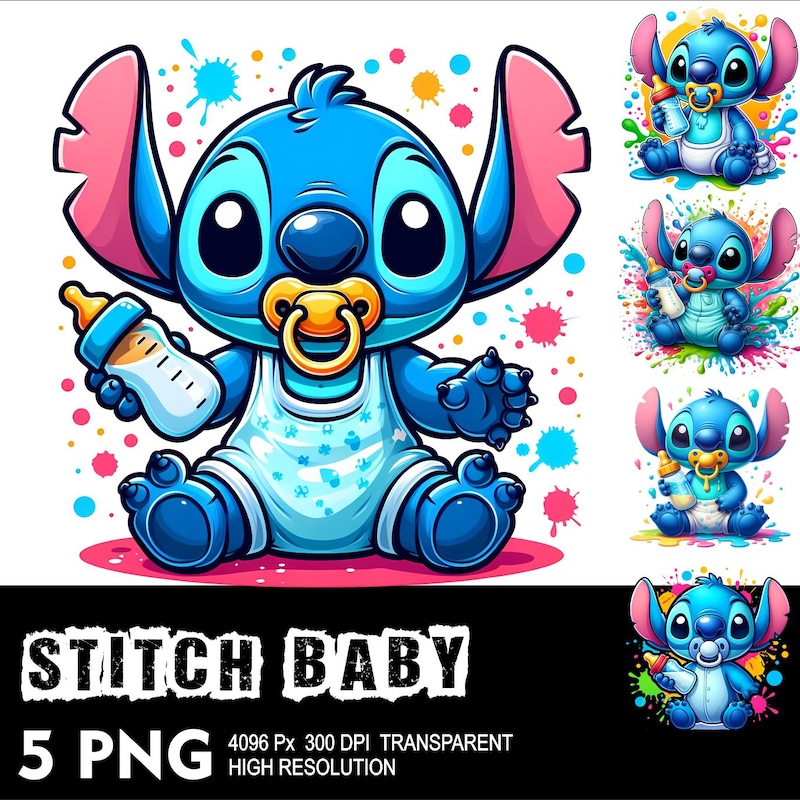 Baby Stitch Png - Etsy