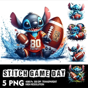 Game Day Football Stitch 5 PNG Design High Resolution Transparent ...