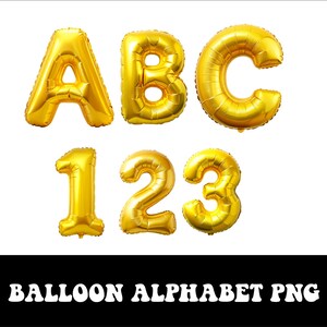 Party Balloon Yellow Alphabet Png Birthday Png Alphabet Party Png Font ...