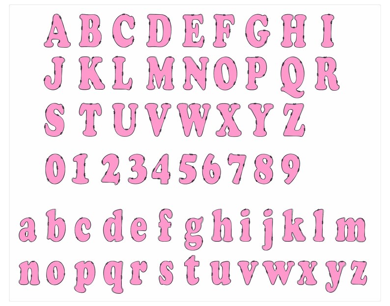 BUNDLE Doodle Letters PNG Transparent Doodle Alphabet Hand Drawn ...