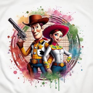 Toy Story Woody and Jessie 5 PNG Design High Resolution Transparent ...