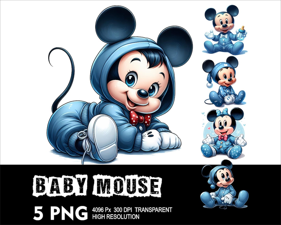 Baby Mickey 5 PNG Design High Resolution Transparent Background Design ...