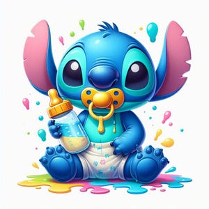 Baby Stitch 5 PNG Design High Resolution Transparent Background Design ...