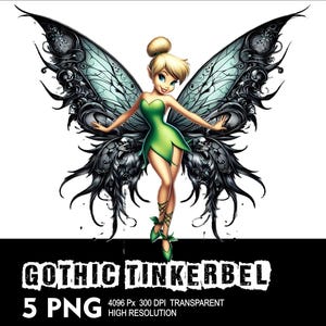 Gothic Fairy PNG Dark Tinker Images 5 PNG Design High Resolution ...