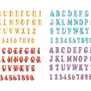 Princess Alphabet Letters Font 17 Set Girl Princess Doodle Font Frozen ...