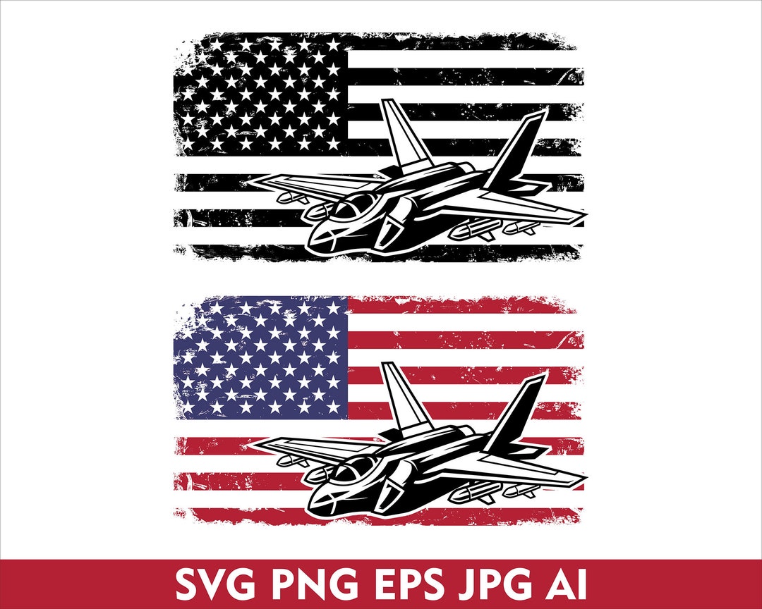 US Flag F22 Raptor SVG American Flag F-22 Raptor Military - Etsy