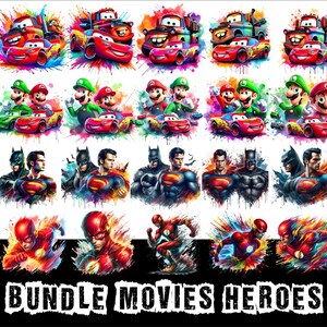 230 Heroes Characters and Movies Design High Resolution Transparent ...