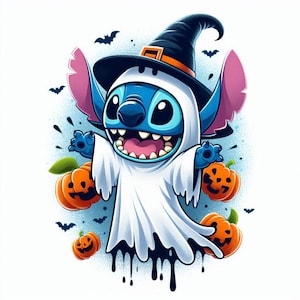 Halloween Ghost Stitch 5 PNG Design High Resolution Transparent ...