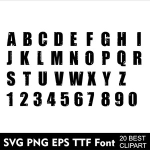 Stencil Impact Font SVG Army Alphabet Svg Distressed Army Font for ...