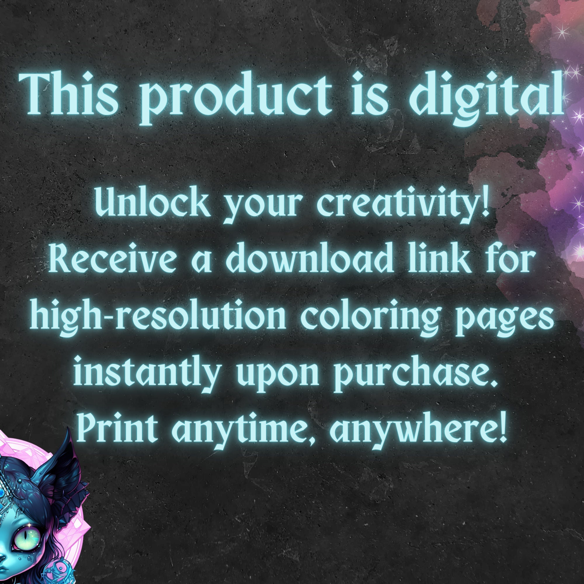 Outer Space Printable Skeleton Astronaut Gothic Coloring Page, Creepy ...