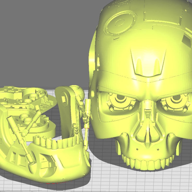 Terminator Skull - Etsy