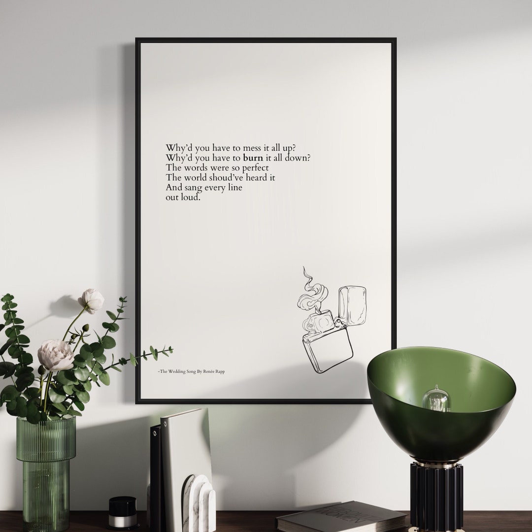 Renee Rapp Lyrical Posters, Selection of Four Renee Rapp Posters, Renee ...